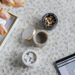 3 Tiered Marble Stackable Jars