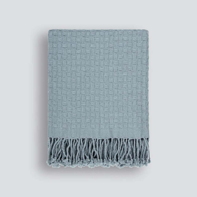 Capri Throw by Ollo Cloud Blue