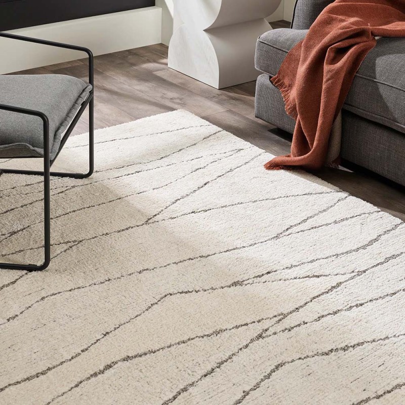 Everest Ecru Floor Rug by Ollo