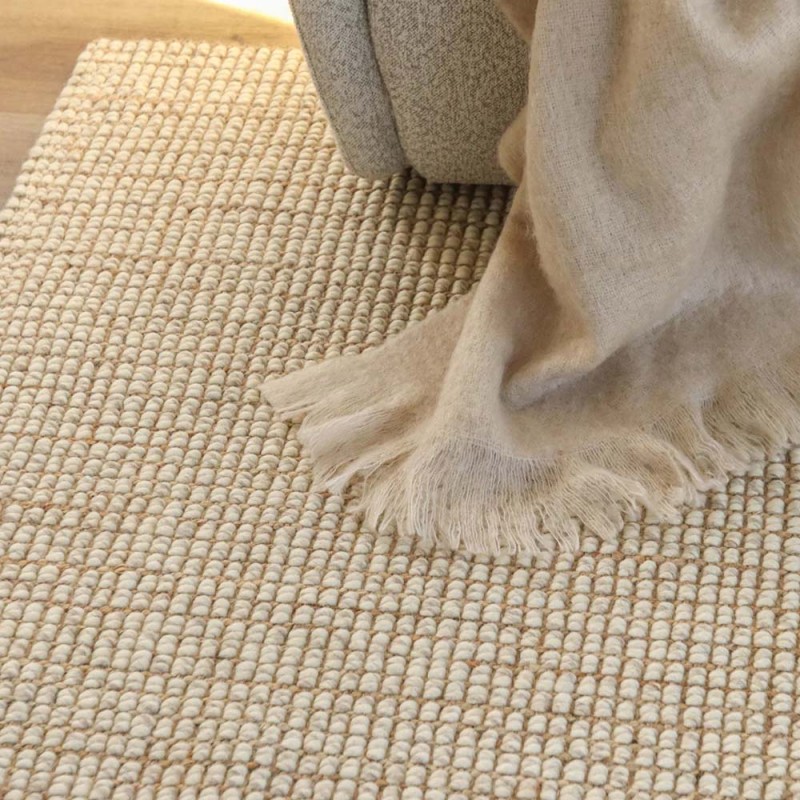 Julia Wool/Jute Blend Floor Rug by Ollo Ivory