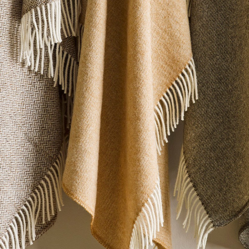 Martinborough 100% NZ Wool Throw - Ochre