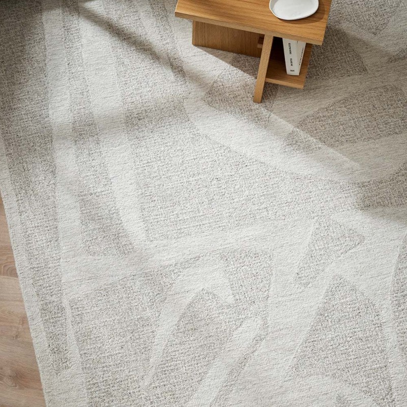 Maya 100% Wool Floor Rug by Baya - Oatmeal